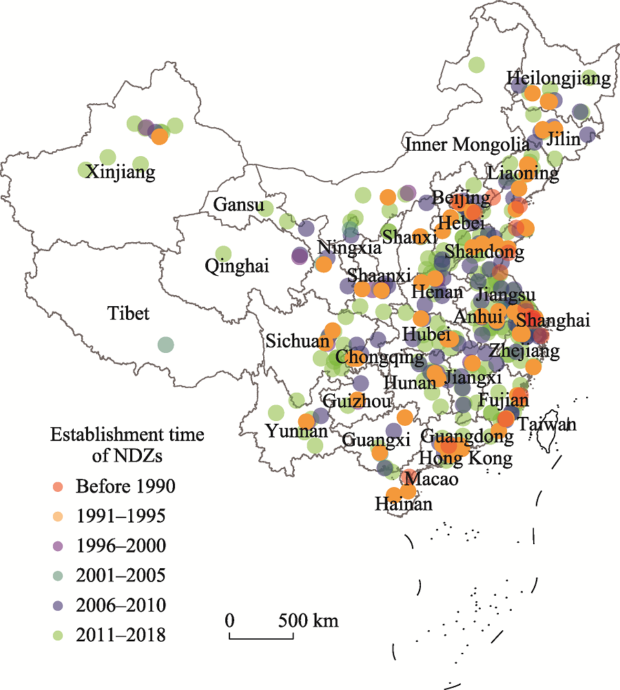 Spatiotemporal evolution of national development zones and their impact ...