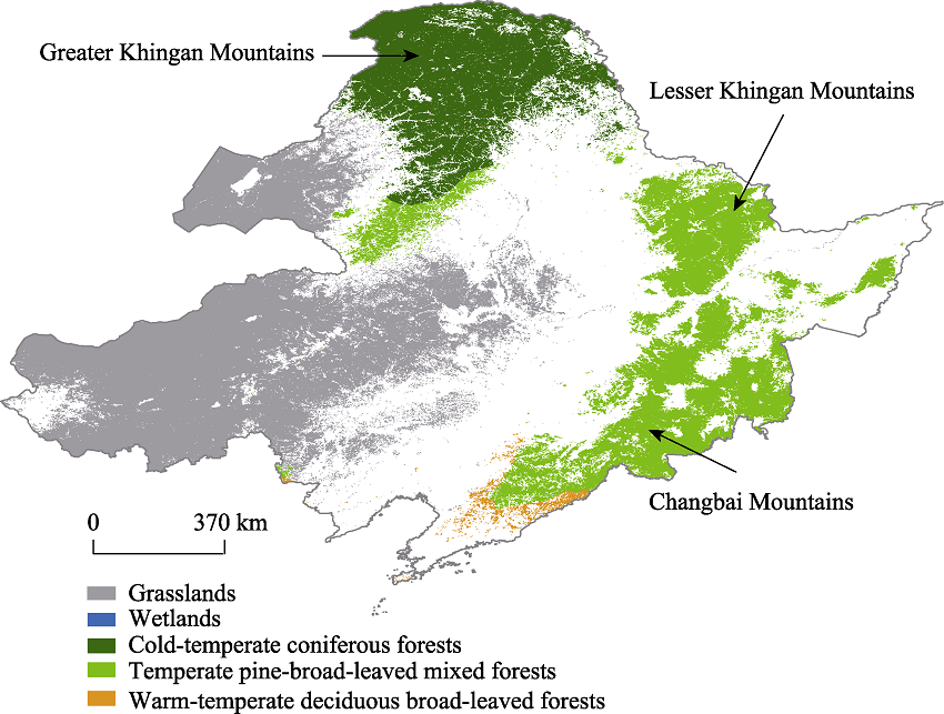 Lesser Hinggan Mountains Map