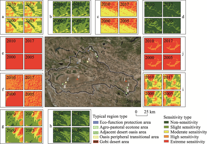 Spatiotemporal changes of land desertification sensitivity in northwest ...