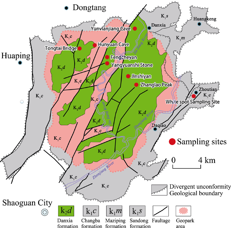 Experimental studies on the Danxia landscape morphogenesis in Mt ...