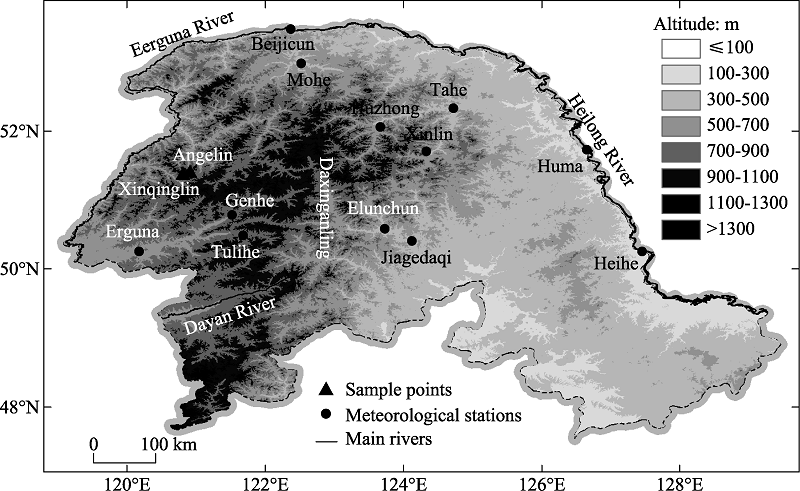 Greater Hinggan Mountains Map