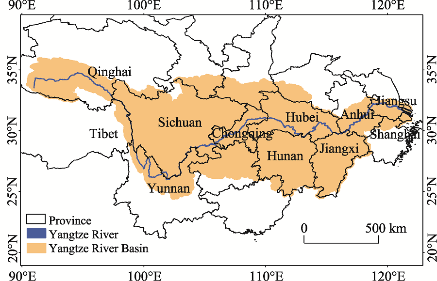 Yangtze River On A World Map - Map