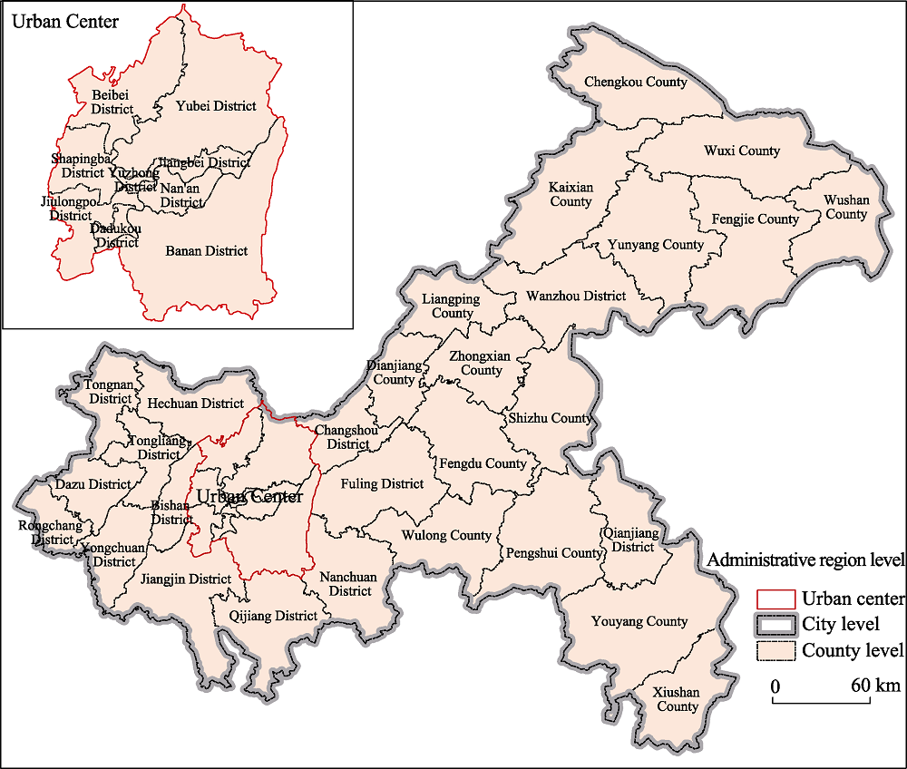 Theory and measurement model of administrative region potential from a ...